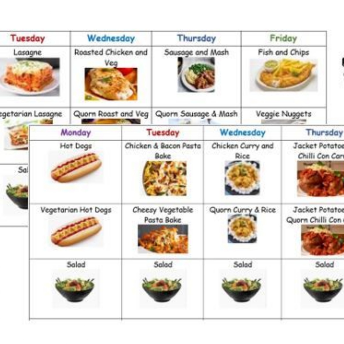 The Willows School Academy Trust - New School Dinner Menu